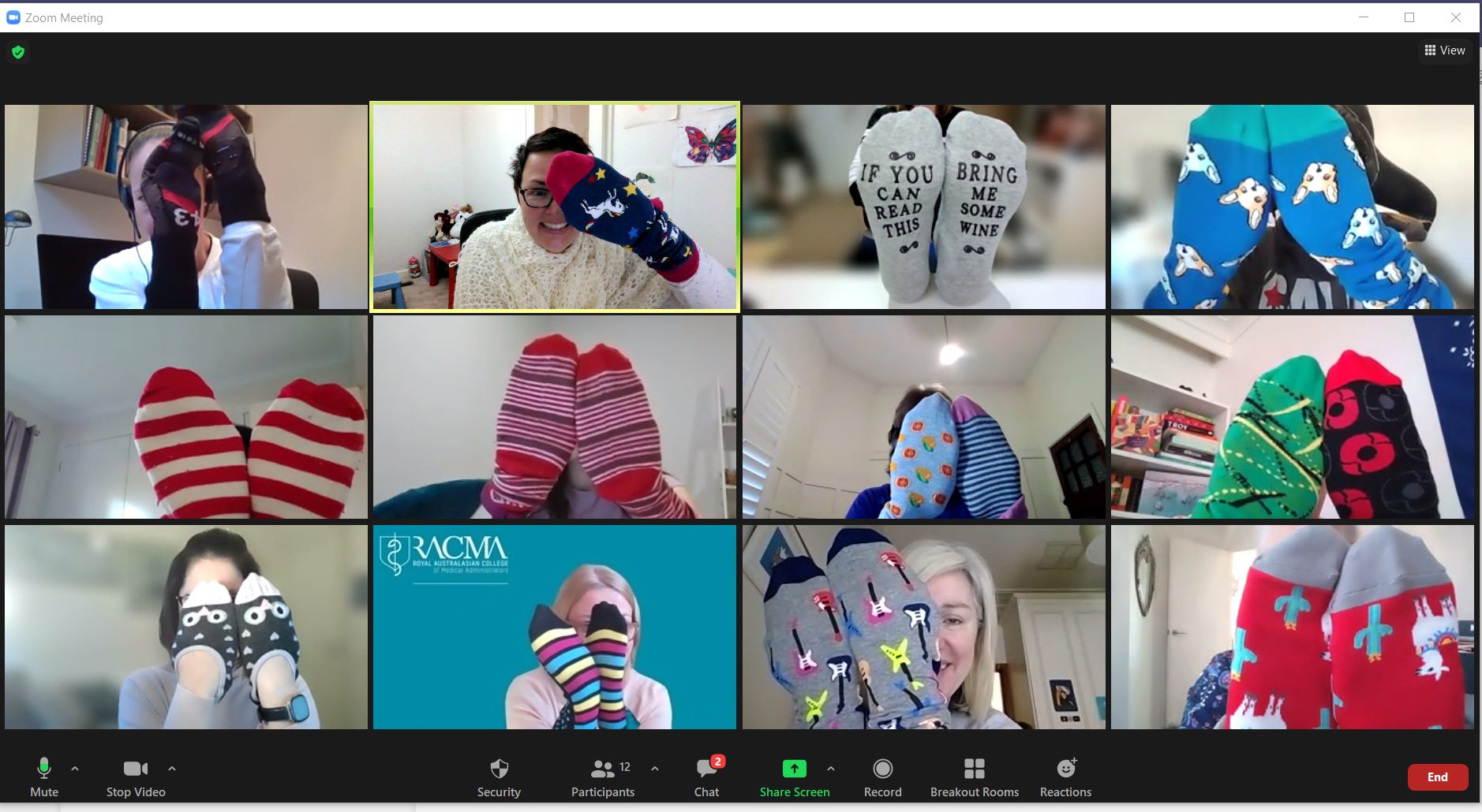 Crazy Socks for Docs 2021 - RACMA