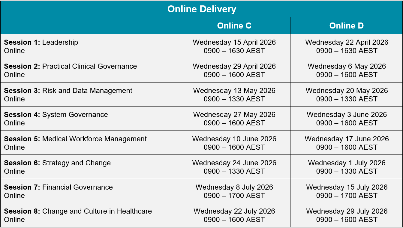 2026 Timetables - RACMA